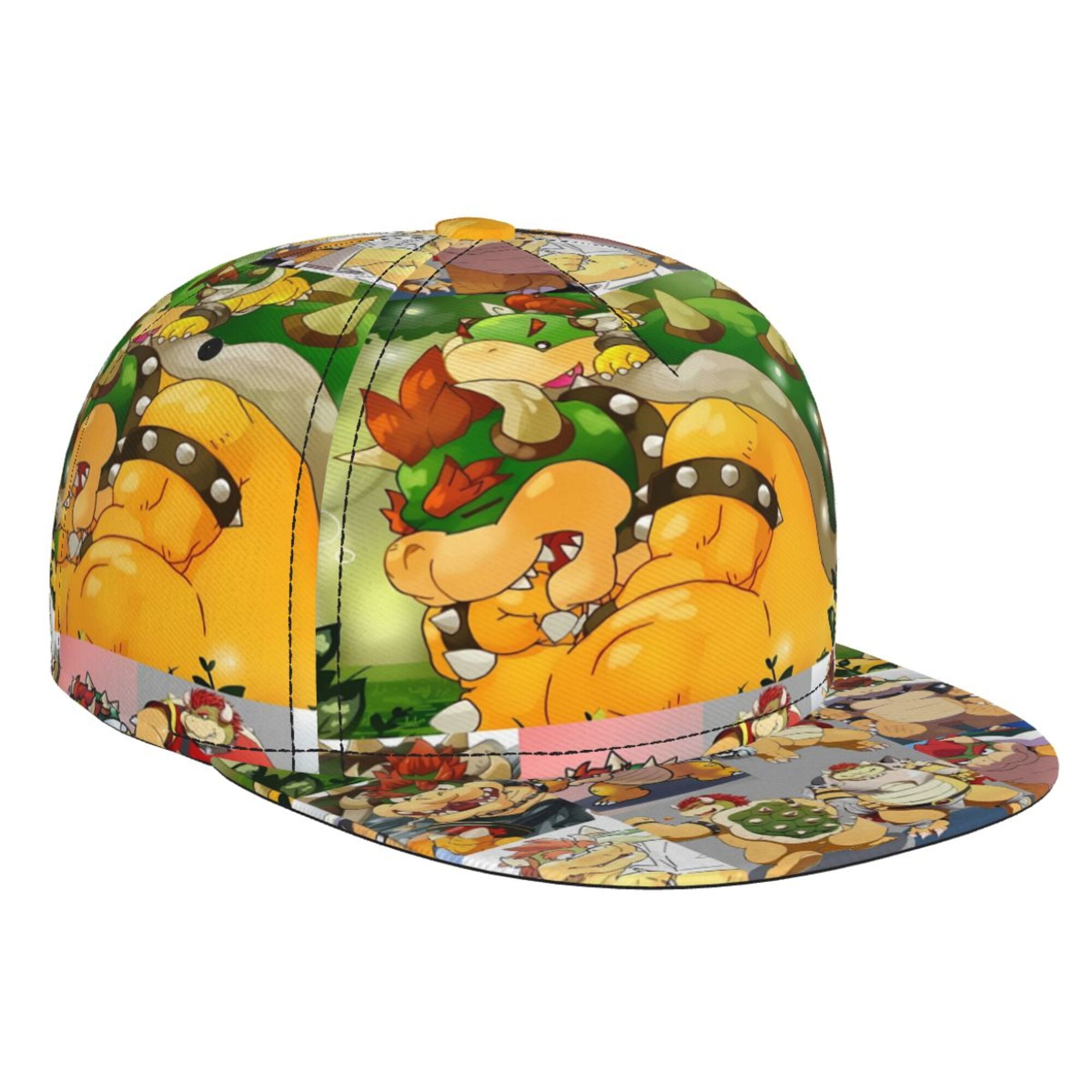 Super Bowser Baseball Cap For Men, Women & Kids, Classic Flat Brim Hat ...