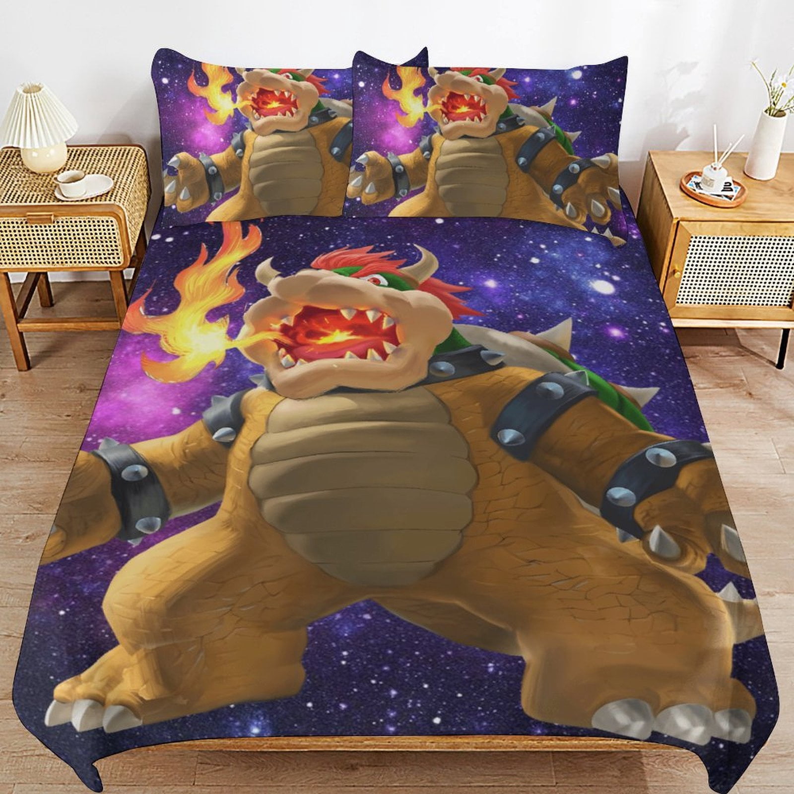 Super Bowser Bed Duvet Cover Microfiber Bedding Sets 3D Printed ...