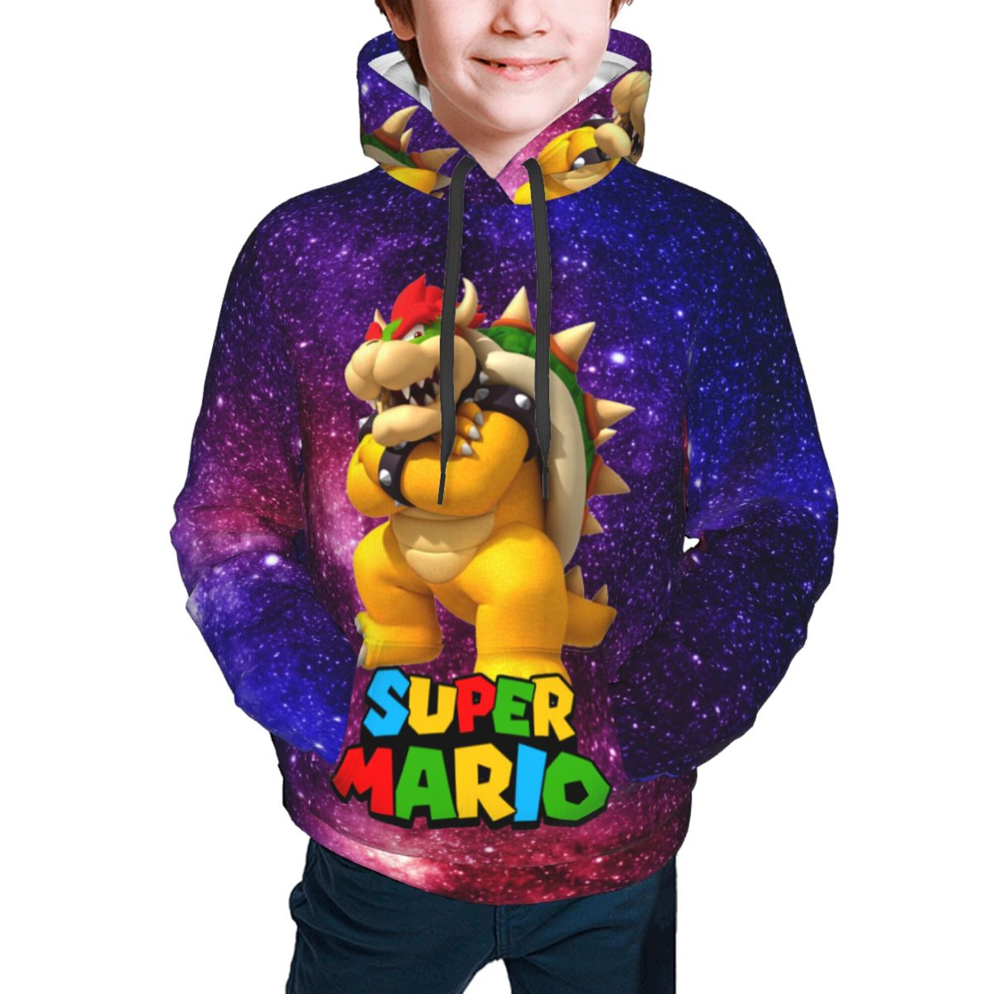 Super Bowser Hoodies Pullover For Boys Girls 3d Printed Hooded ...