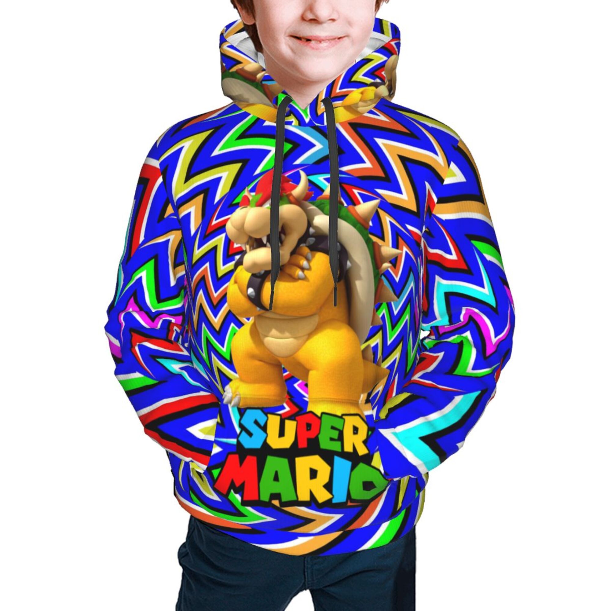 Super Bowser Kids' Hoodie 3d Print Sweatshirt Soft Pullover Hooded With ...