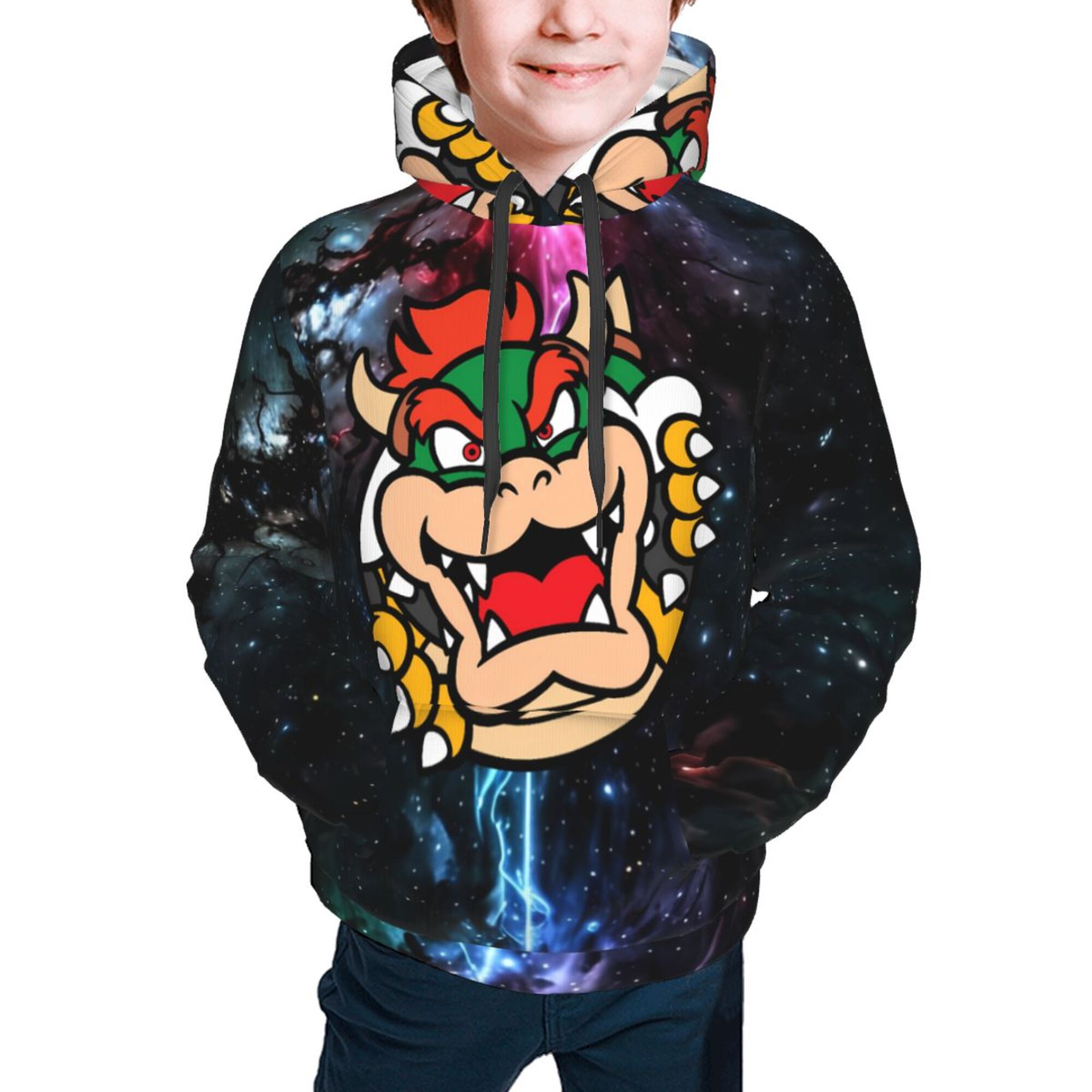 Super Bowser Kids' Hoodie 3d Print Sweatshirt Soft Pullover Hooded With ...