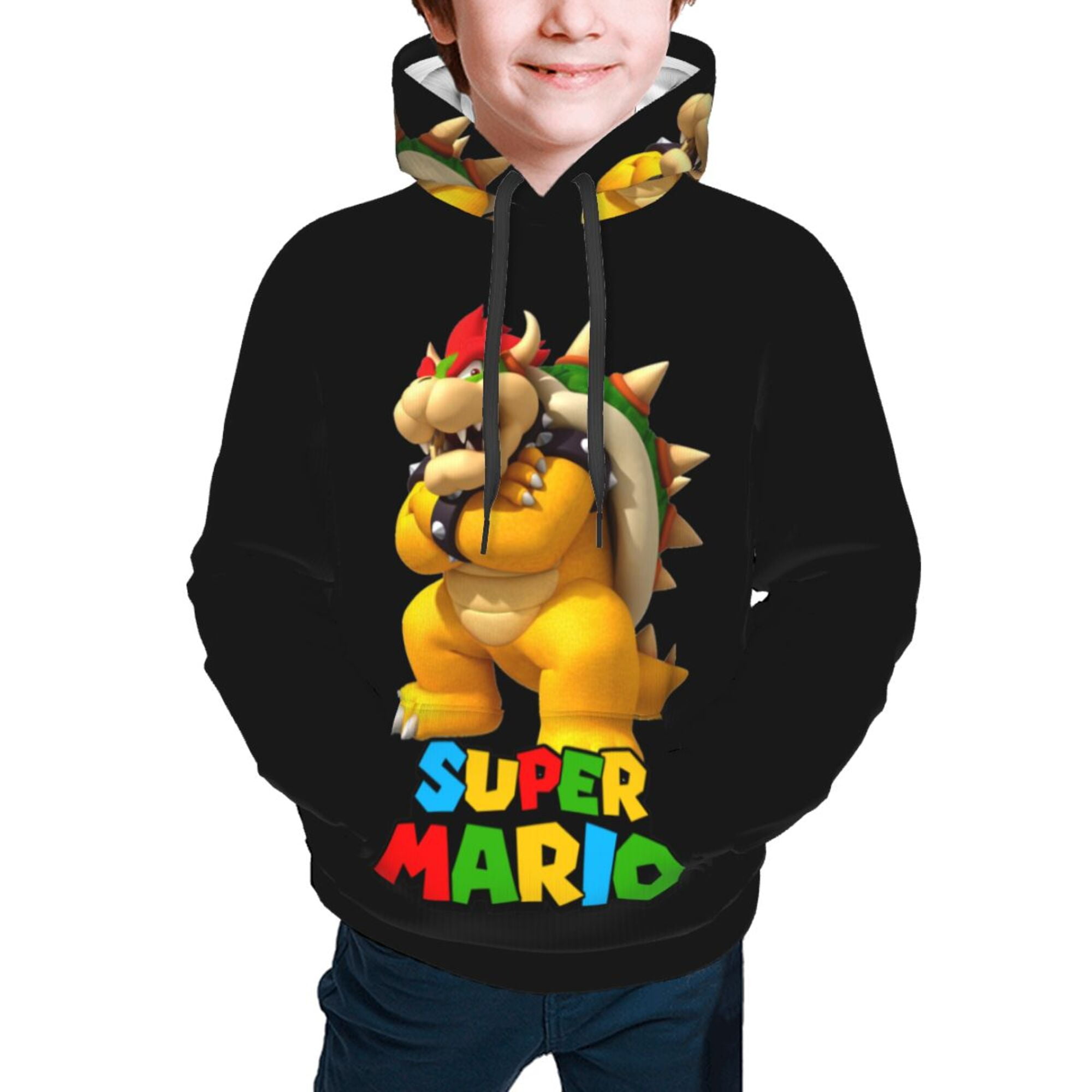 Super Bowser Kids' Hoodie 3d Print Sweatshirt Soft Pullover Hooded With ...