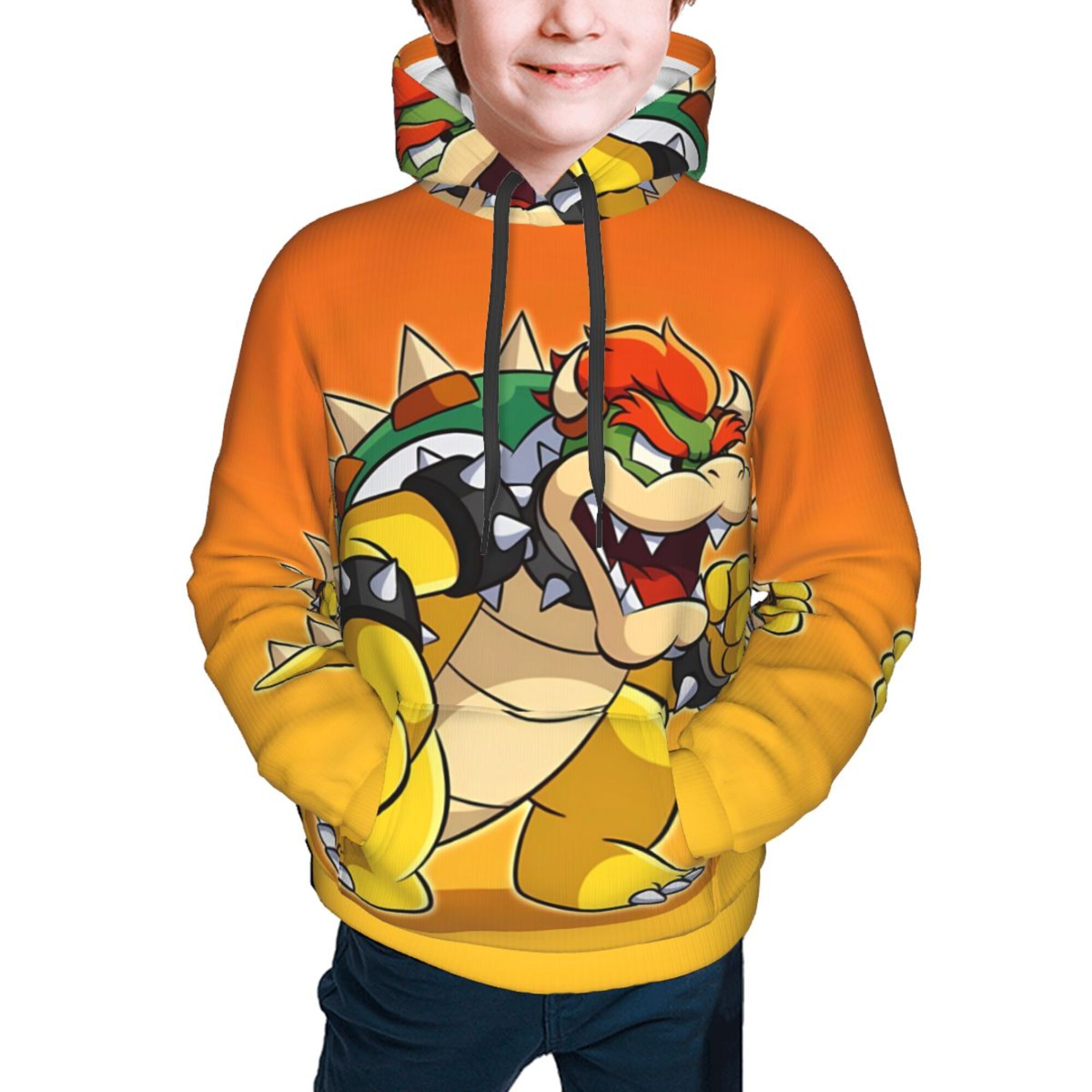 Super Bowser Kids' Hoodie 3d Print Sweatshirt Soft Pullover Hooded With ...