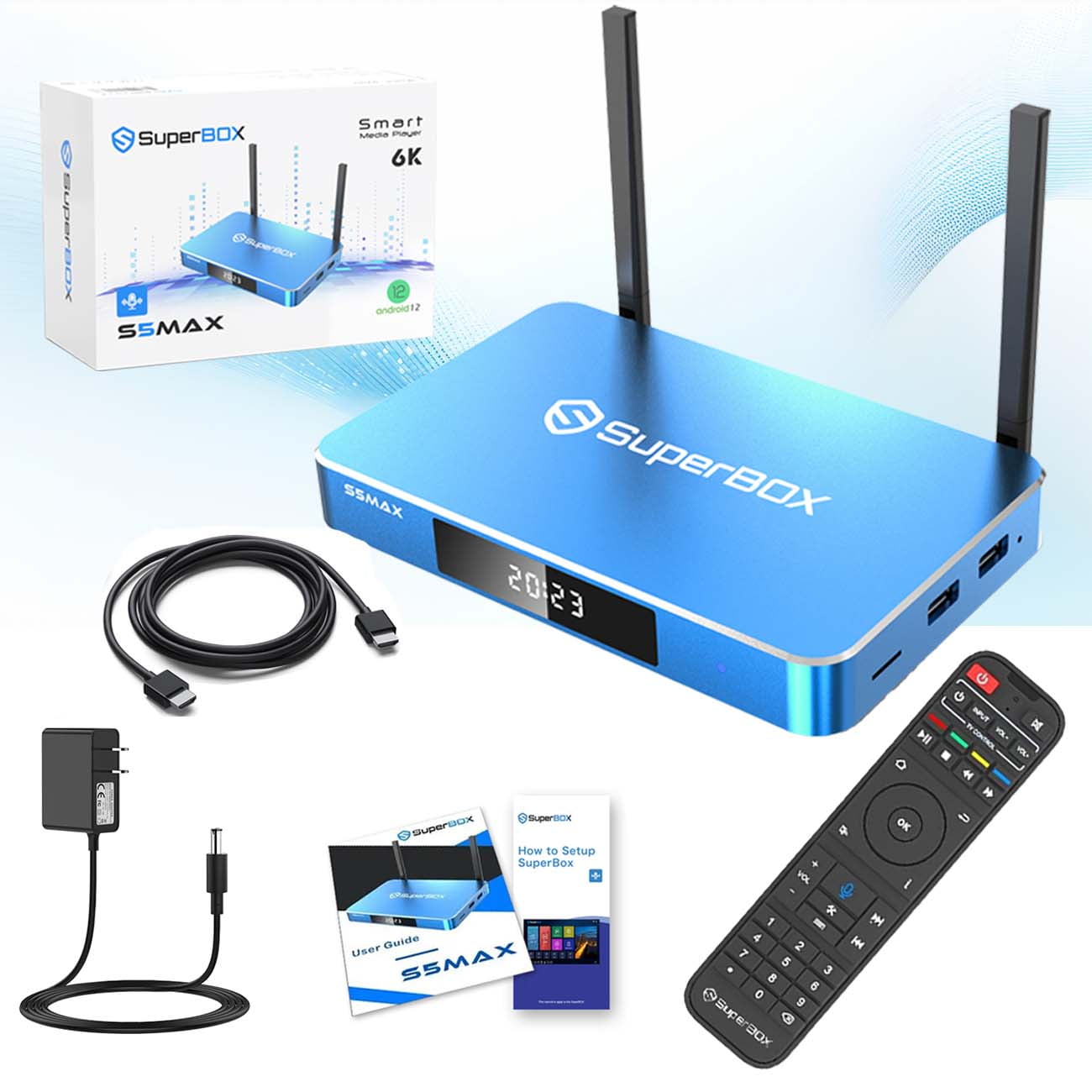 Super Box S5 Max Fully Loaded with Built-in Voice Control System ...