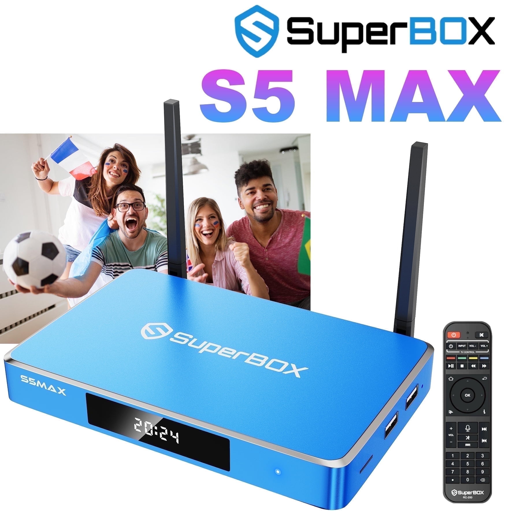 Super Box S5 Max Bundle Full Loaded, 4G & 64G Storage with Upgraded ...