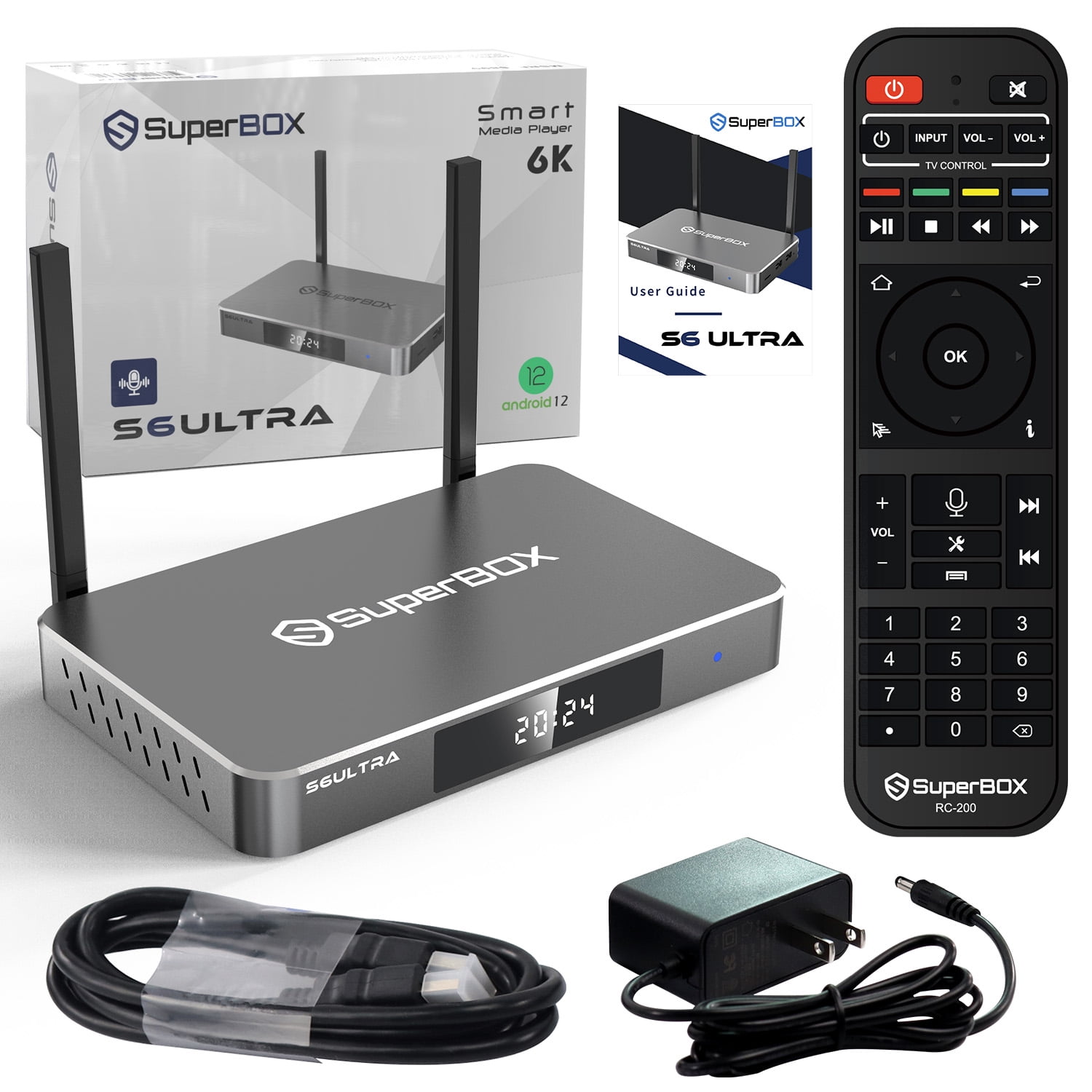 Super Box S6 Ultra 2025 Fully Loaded,4G+128G Storage,Bluetooth 5.2,Quad ...
