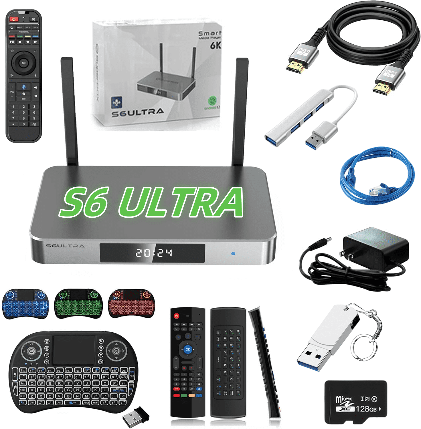 Super Box S6 Ultra 2025 Newest Version with 8 Gifts, Mini Keyboard*1,3 ...