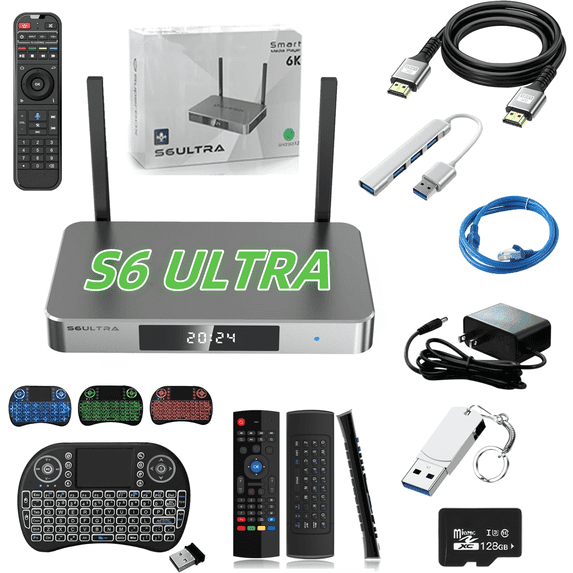 Super Box S6 Ultra 2025 Newest Version with 8 Gifts, Mini Keyboard*1,3 ...
