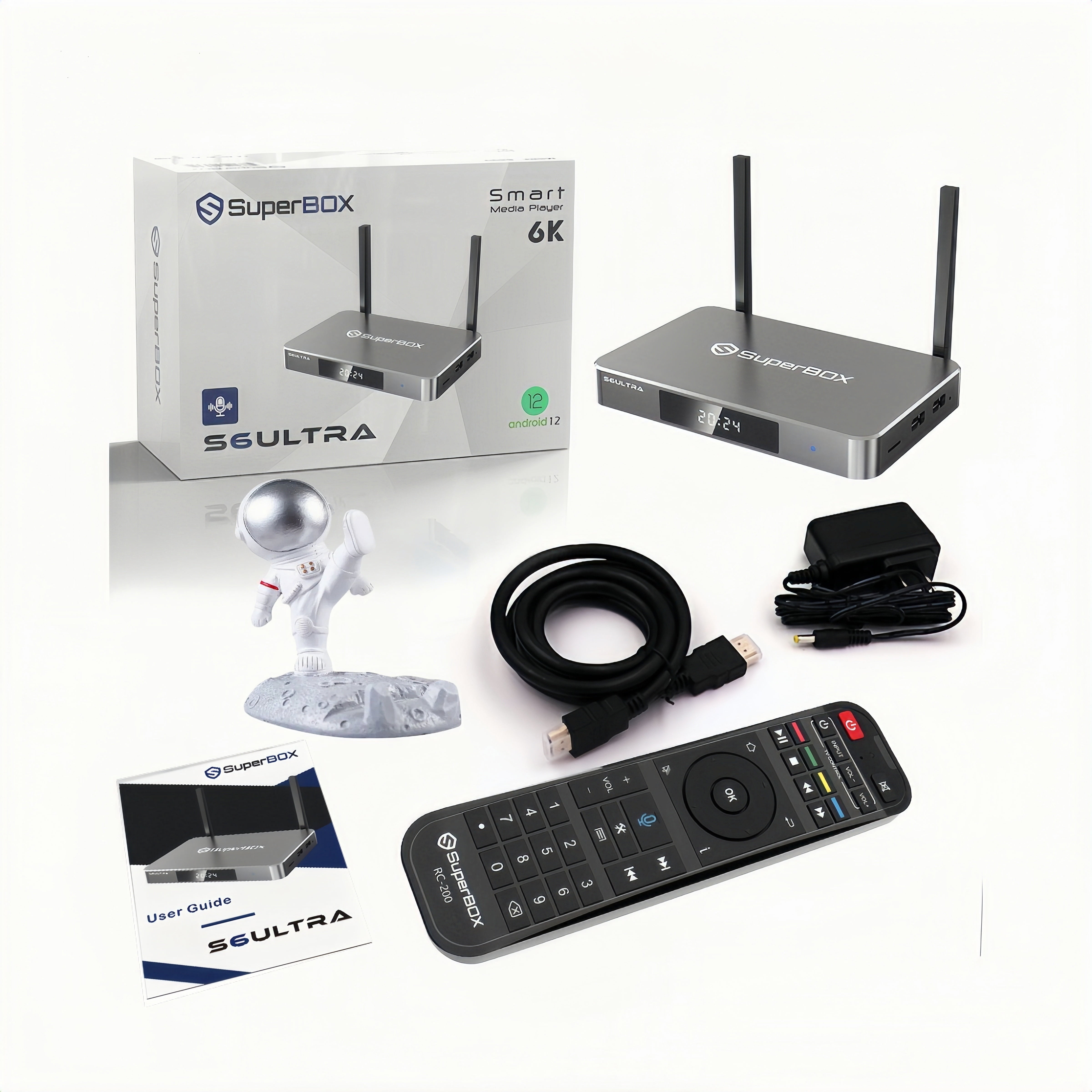 Super Box S6 Ultra,2025 Pack 4GB RAM+128GB ROM,Dual-Band WiFi 6,Android ...