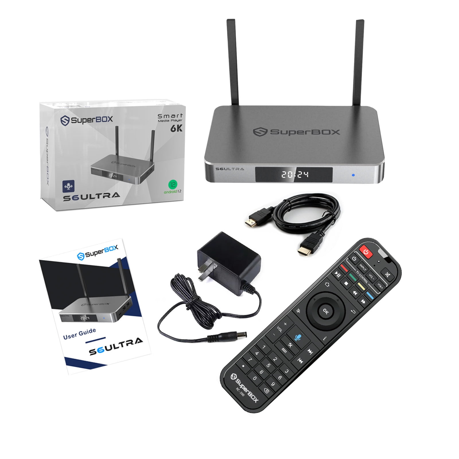 Super Box S6 Ultra Fully Loaded Smart TV Box 2026 4GB RAM 128GB ...