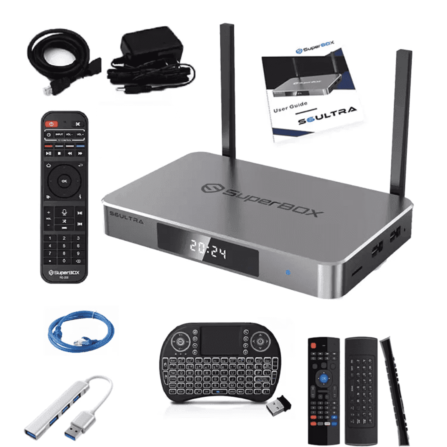 Super Box S6 Ultra with Voice Remote, Android 12, Wifi 6, 6K, 1000Mbps ...