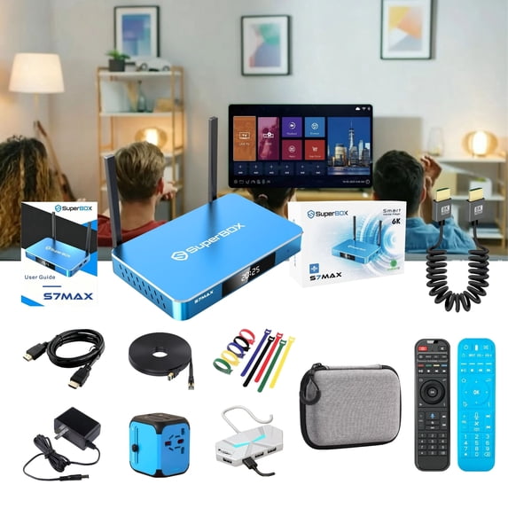 Super Box S7 MAX 2026 Fully Loaded with Parental Control Time,Voice ...