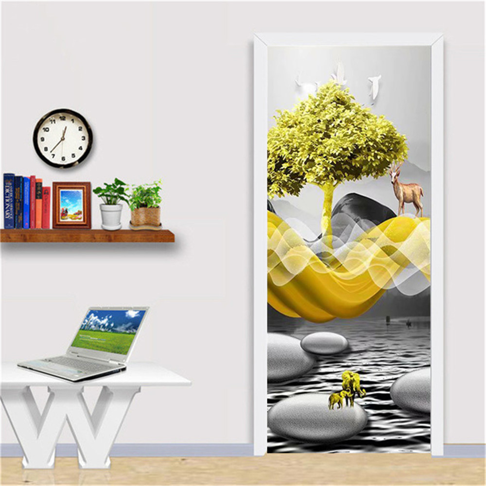 Super Brain Vinyl Poster For Door Self Adhesive Door Wallpapers ...