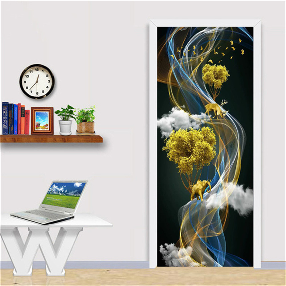 Super Brain Vinyl Poster For Door Self Adhesive Door Wallpapers ...