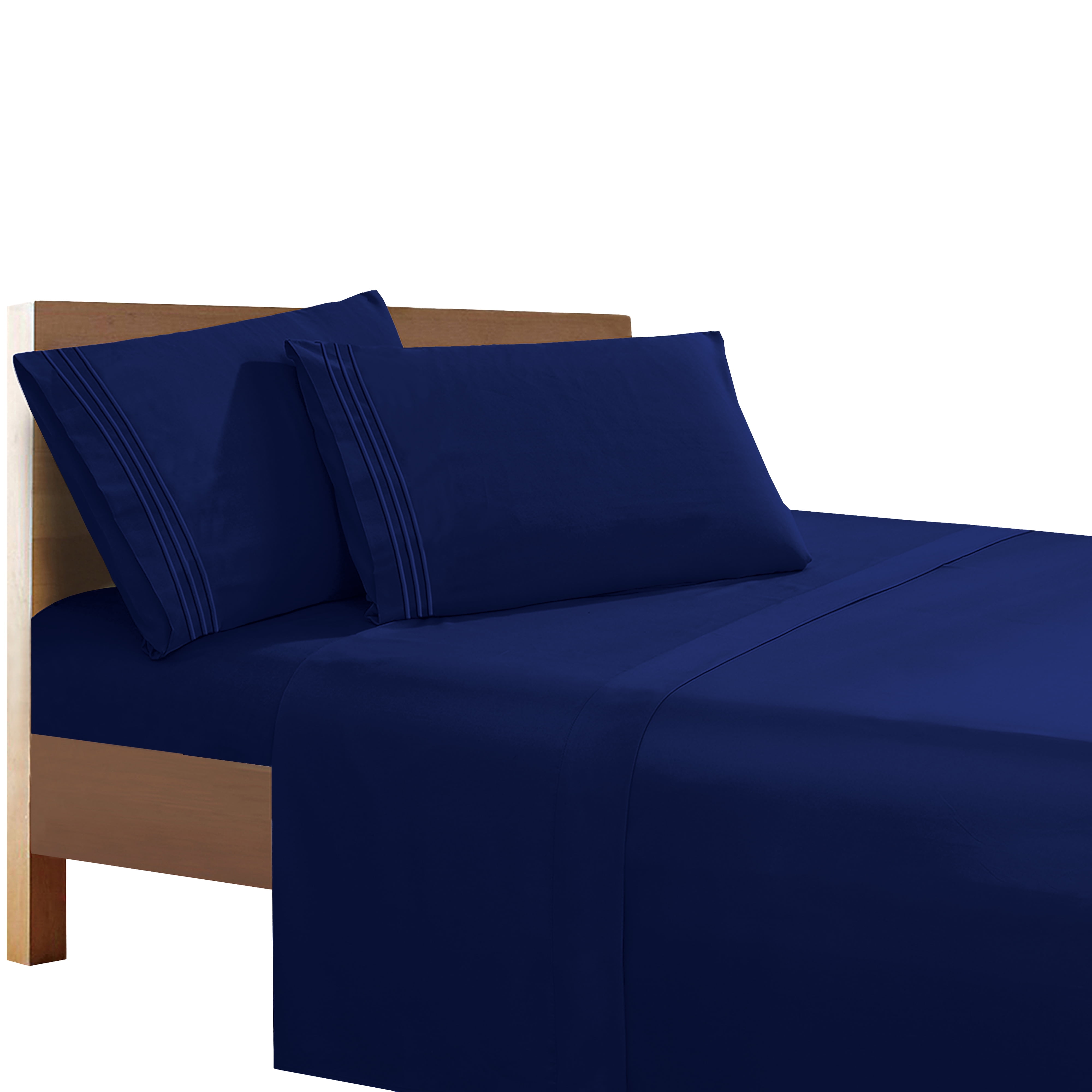 Super Breathable Soft Sheet set, 1500 Series Vibrant Colors, Queen ...