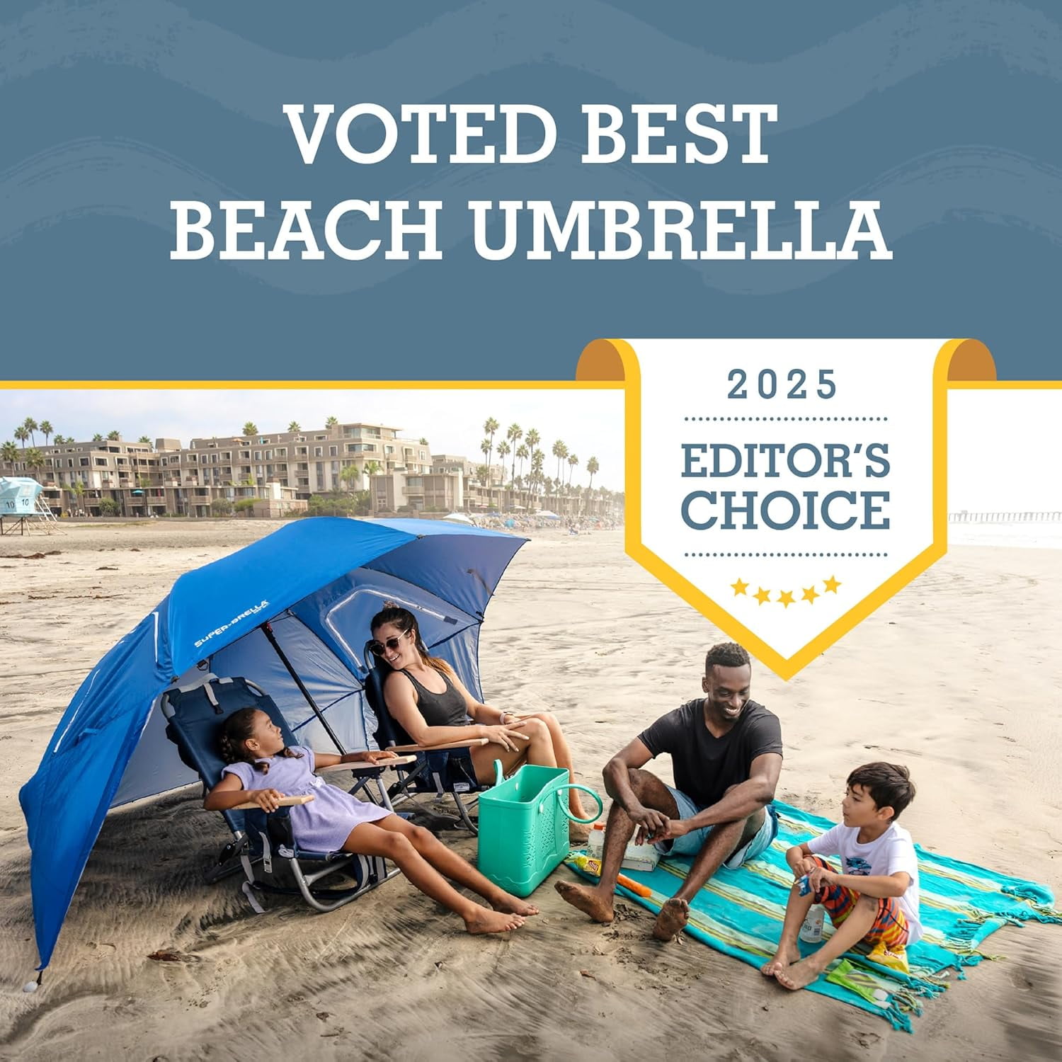 Super-Brella SPF 50+ Sun and Rain Canopy Umbrella for Camping - Walmart.com