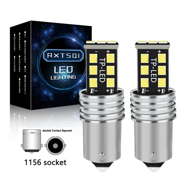 Super Bright 1156 LED Reverse Backup Light 6000K White Parking DRL Lamp ...