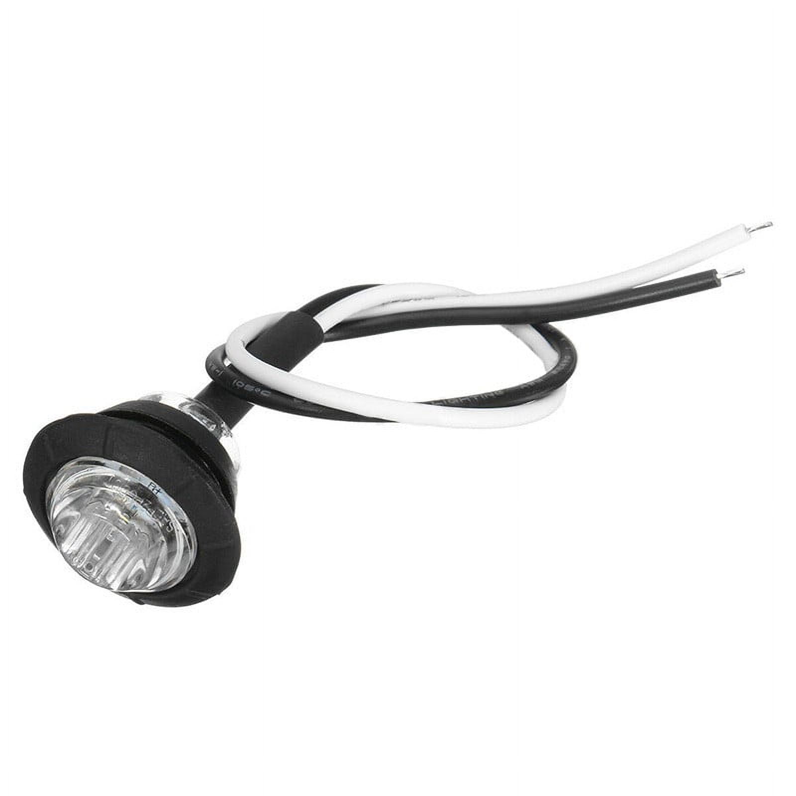 Super Bright 12/24V Truck Trailer White Mini Round Led Button Marker ...