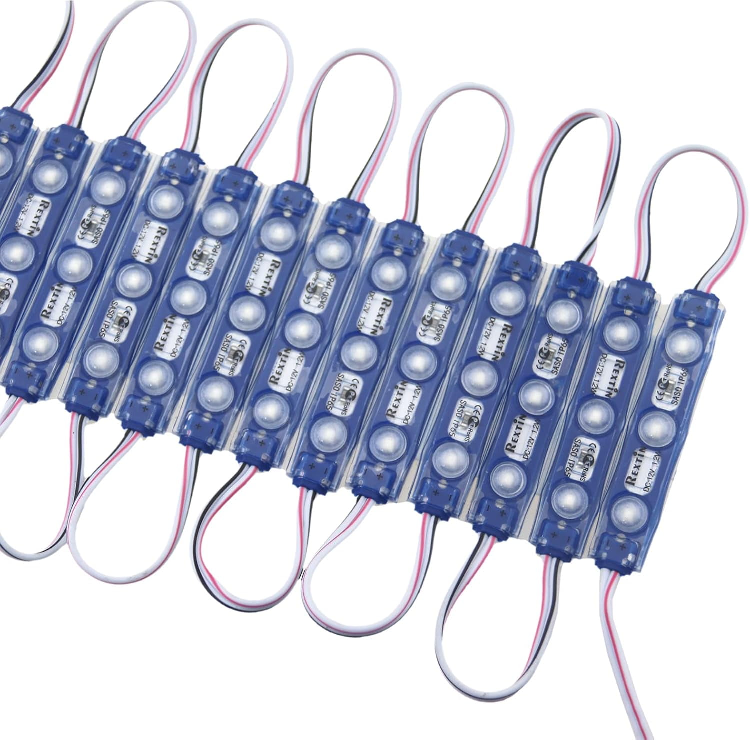 Super Bright 200pcs 3 LED Module Blue 2835 SMD Waterproof Decorative Light for Letter Sign ...