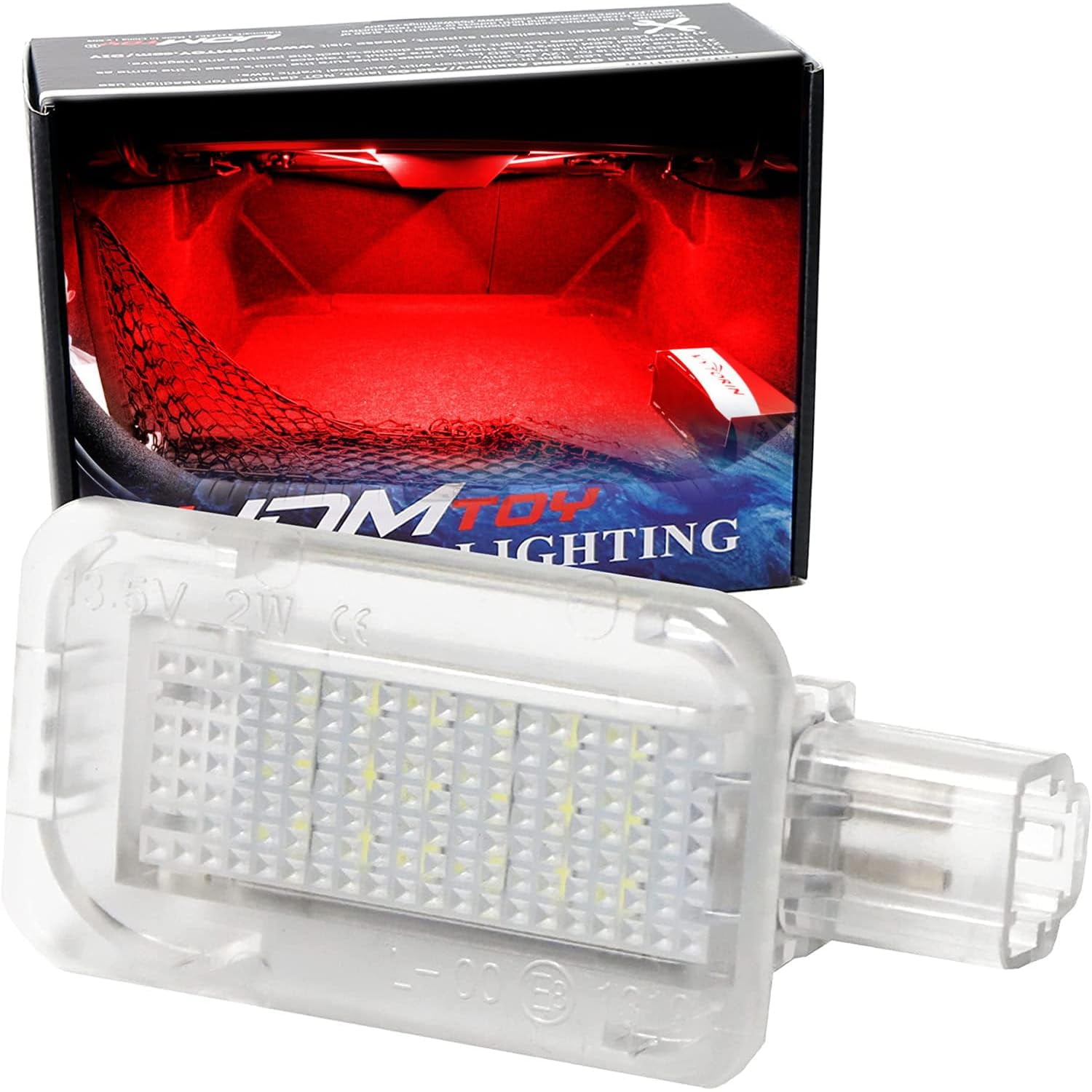 Super Bright 2W High Power Brilliant Red Full LED Trunk Cargo Area ...