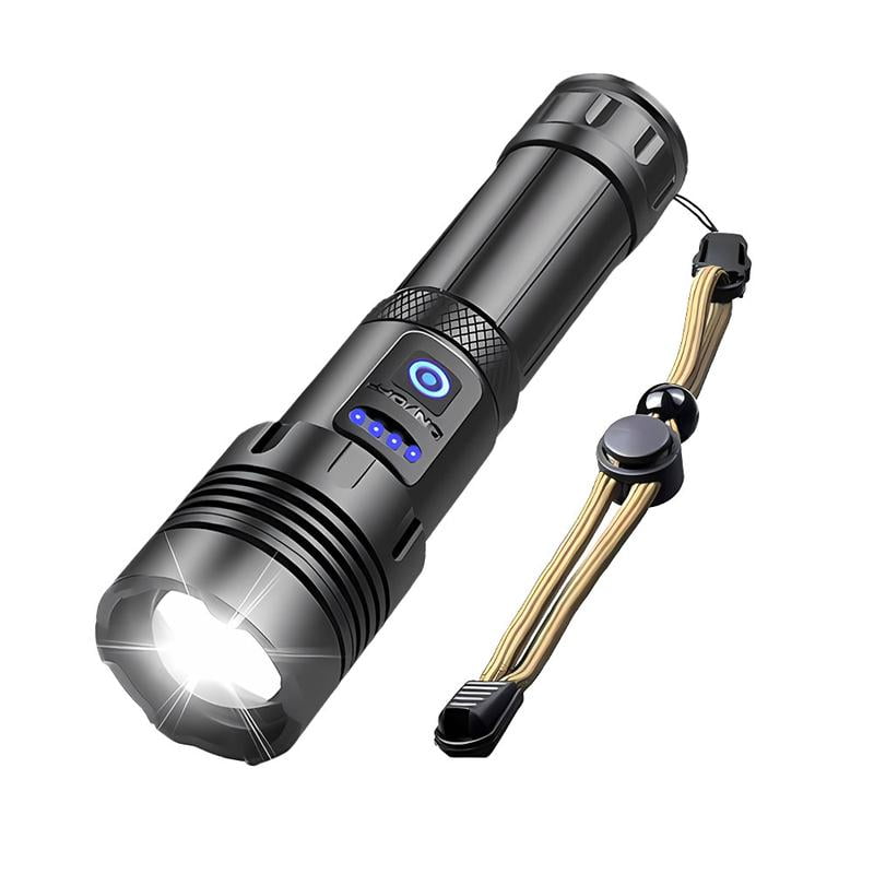Super Bright Flashlight,7 Modes LED Flashlight Rechargeable ...