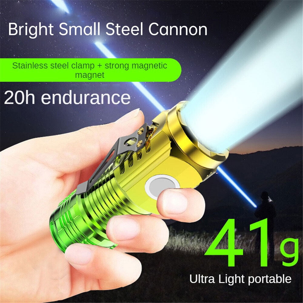 Super Bright Flashlight Three Eyes Hat Clip Light Mini Small Torch ...