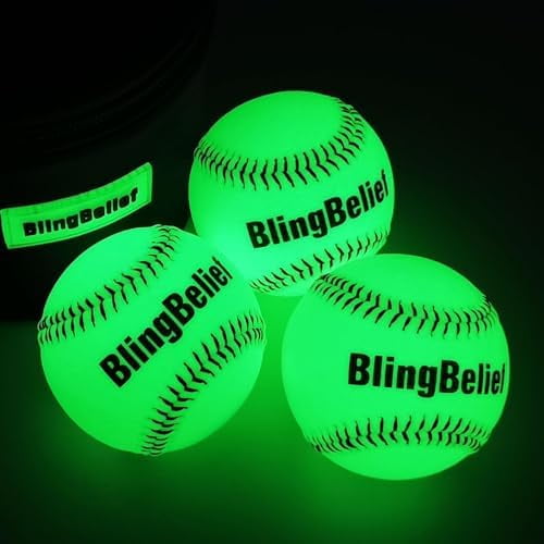 Super Bright Glow in The Dark Baseball,Soccer Ball,Volleyball,Football ...