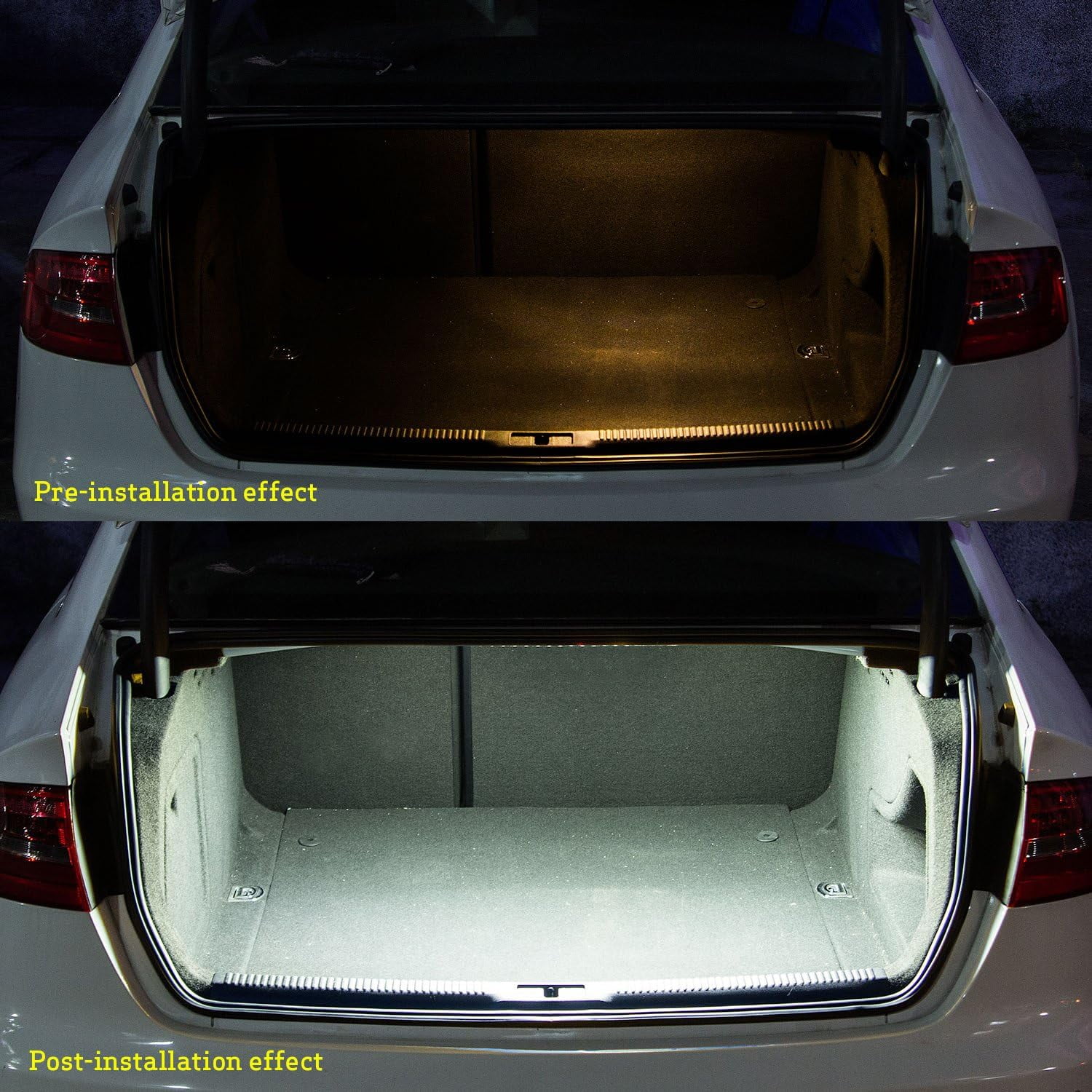 Super Bright HID White 18-SMD LED Strip Light Car Trunk 100cm Area ...