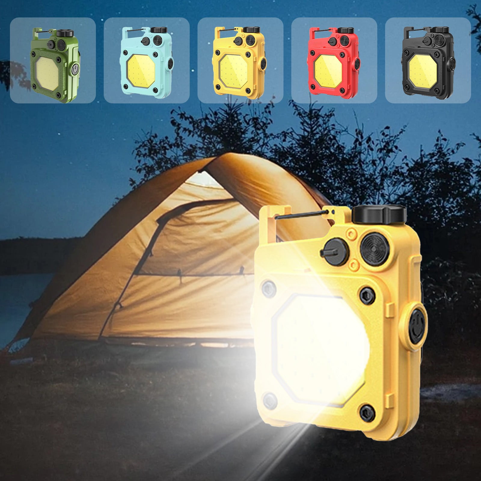Super Bright Keychain Flashlight, Rechargeable Mini Light, Strong Led ...