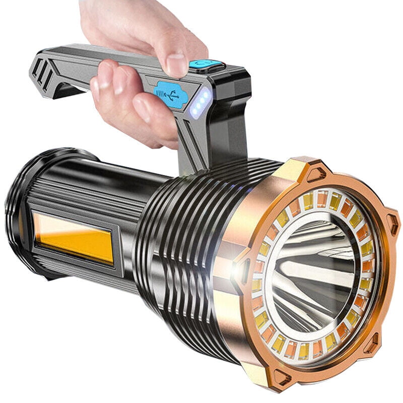 Super Bright LED Flashlight Rechargeable, 5500LM Portable Handheld ...