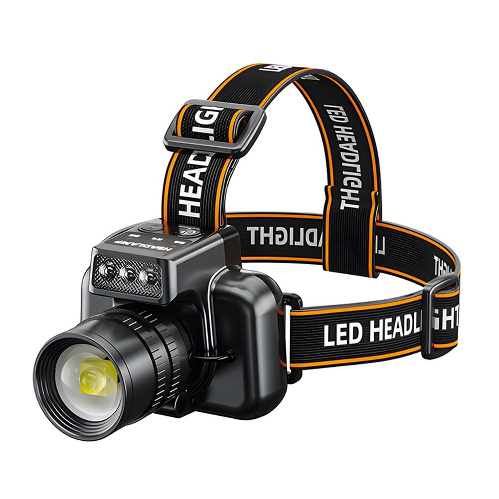 Super Bright LED Headlamp Zoomable Motion Sensor Waterproof Flashl ...