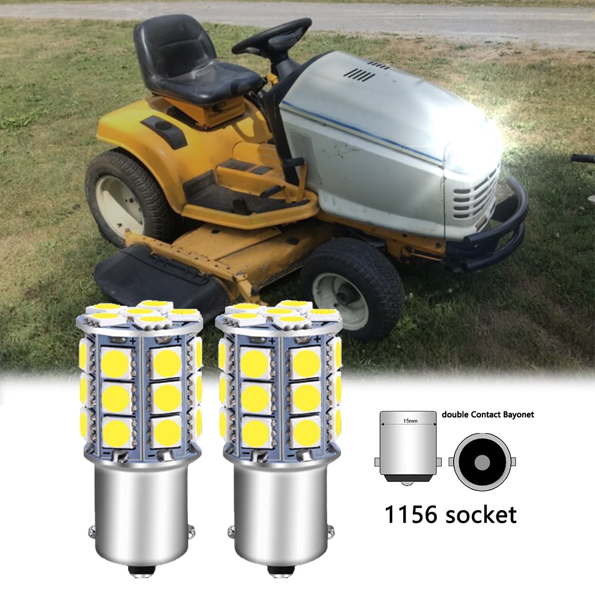 Super Bright LED Headlight Bulbs for a Deere 425 445 455 AD2062R ...