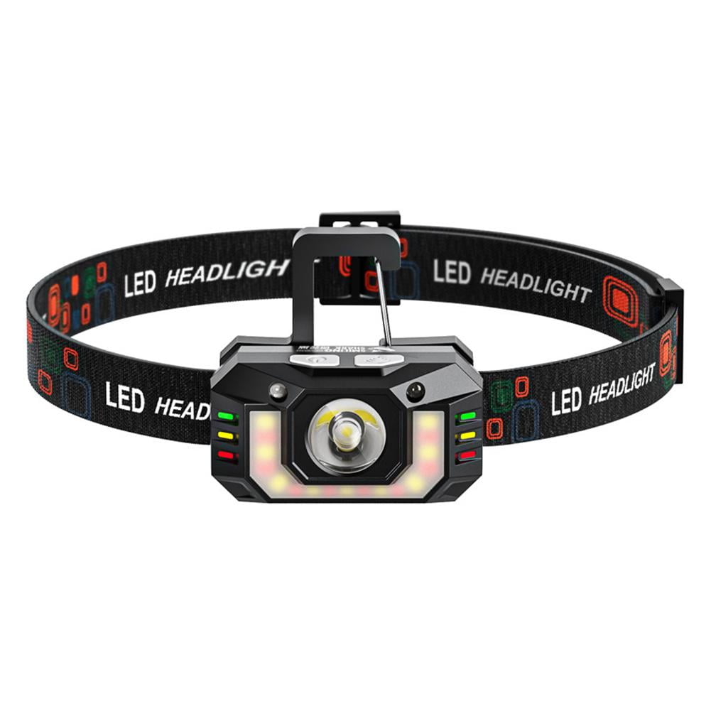 Super Bright LED Headlight Motion Sensor USB-Rechargeable Camping ...