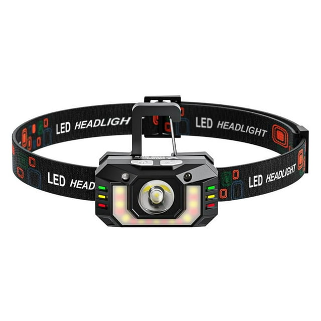 Super Bright LED Headlight Motion Sensor USB-Rechargeable Camping ...