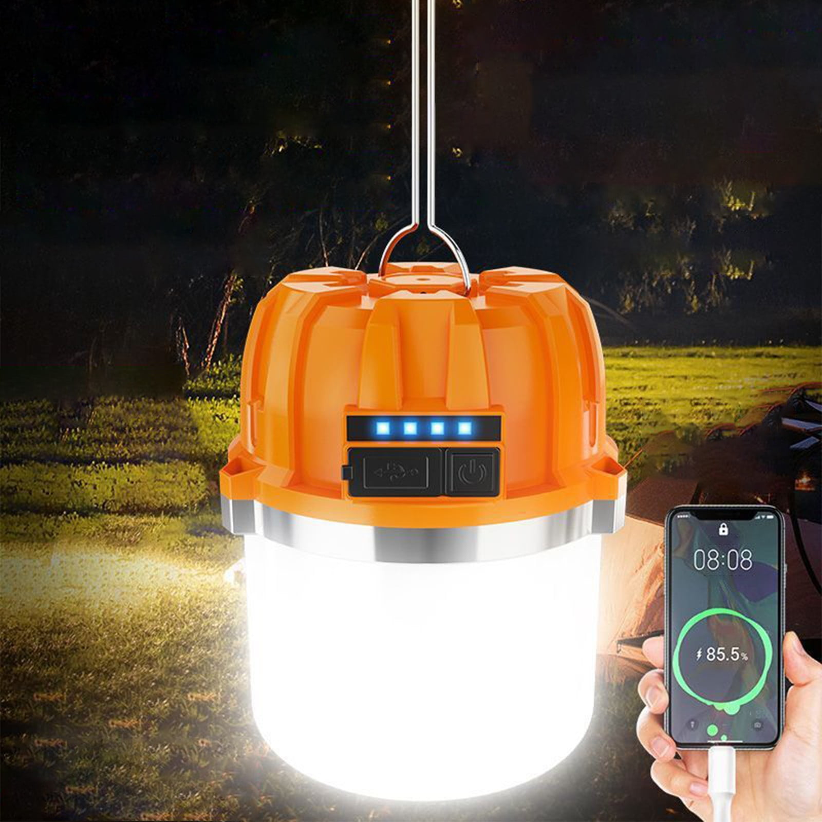 Super Bright LED Light, Multifunctional Camping Bulb, Waterproof ...