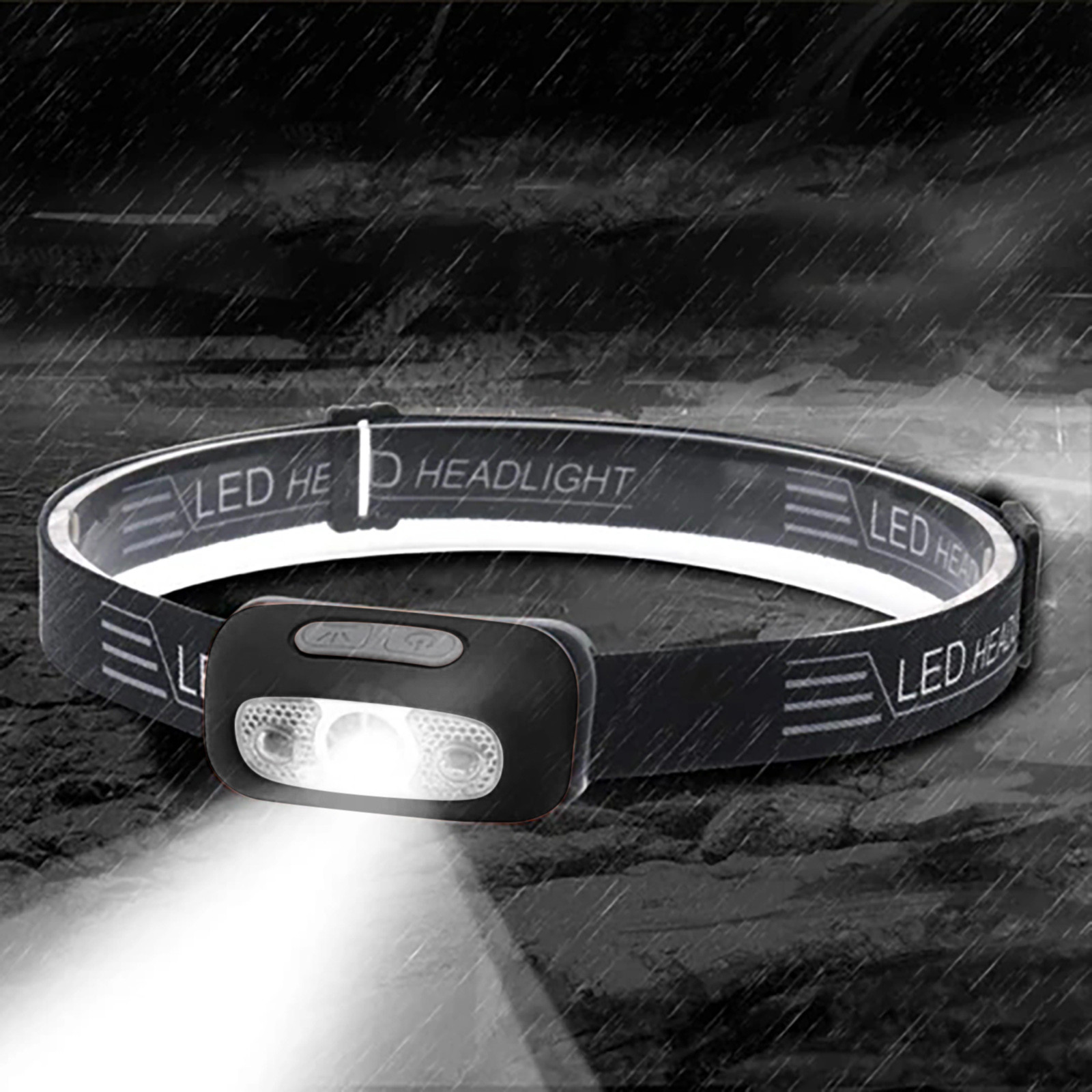 Super Bright Light Sensor Mini Led Headlamp USB Charging Strong Light ...