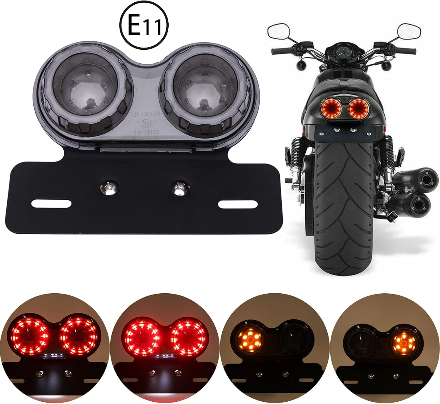 Super Bright Motorcycle Tail Light: Maximum Visibility, Universal Fit ...