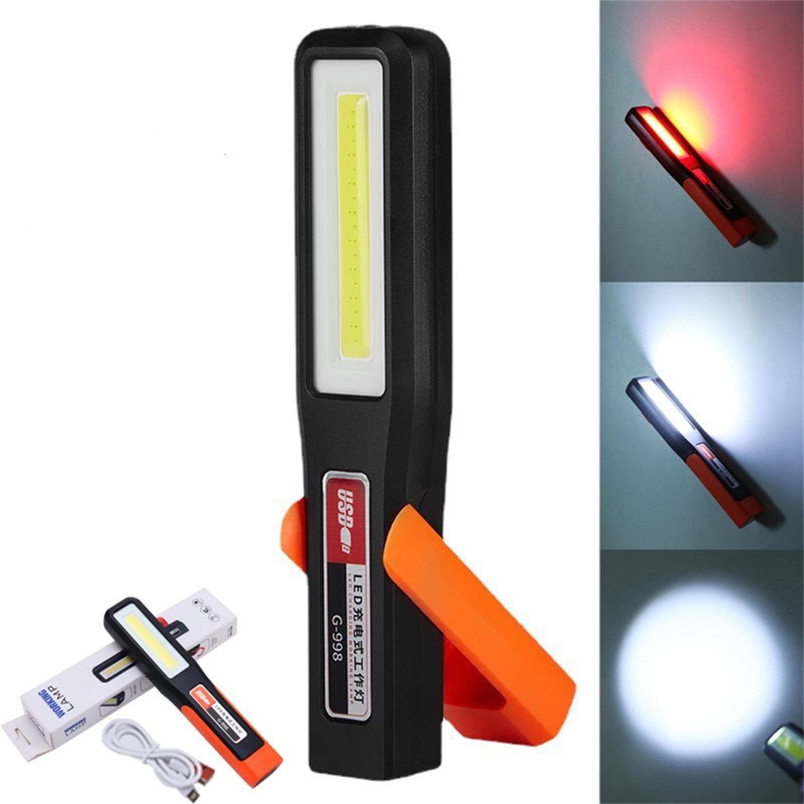 Super Bright Multifunctional Rechargeable Flashlight | Magnetic Base ...