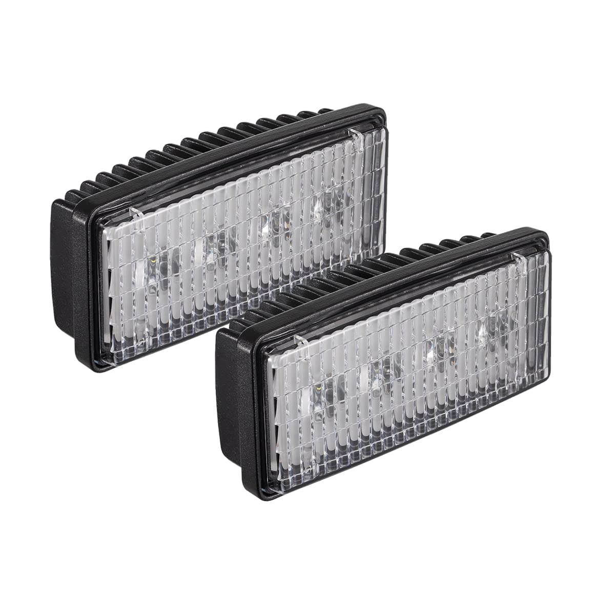 Super Bright Offroad 3x6 Inch Rectangular LED Sealed Headlight, 6000K Cool-White Flood Beam ...