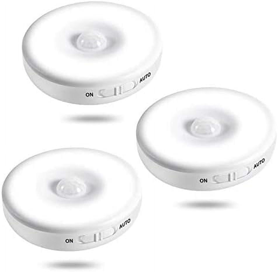 Super Bright Puck Lights for Hallway, Rechargeable Motion Sensor Closet ...
