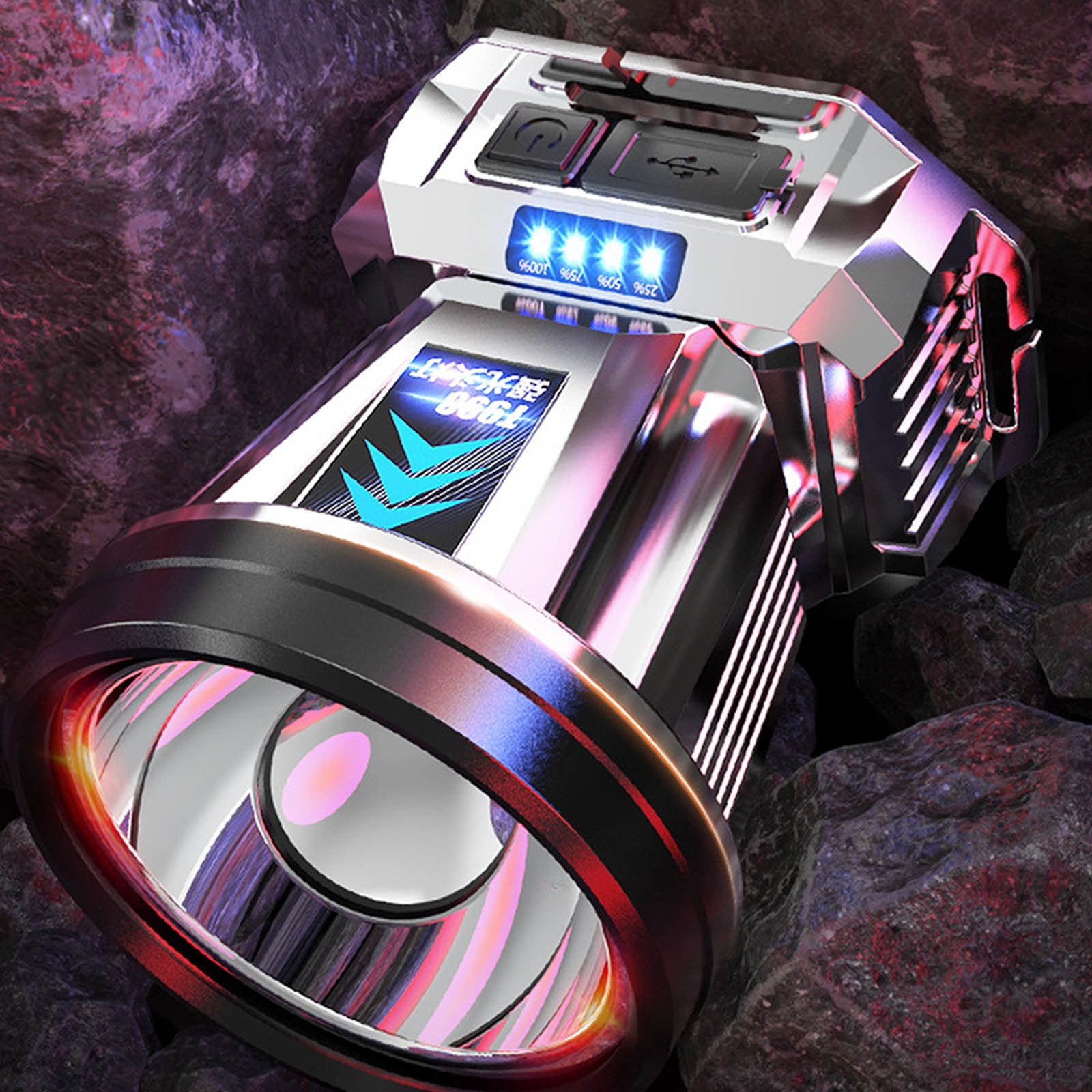 Super Bright Rechargeable Headlights, High-power Camping Lights, 1000 ...