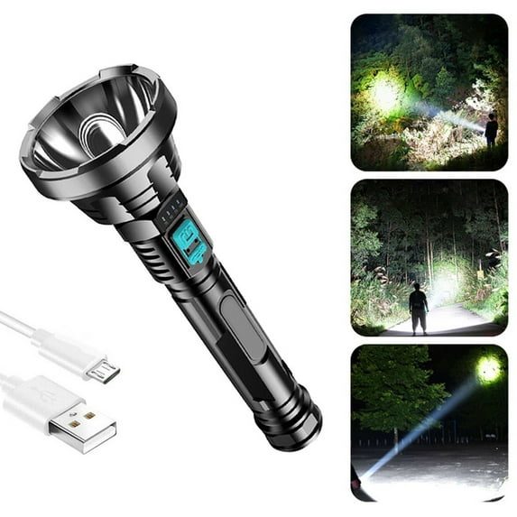 Super Bright Rechargeable LED Flashlight USB Charging Beam Portable For ...