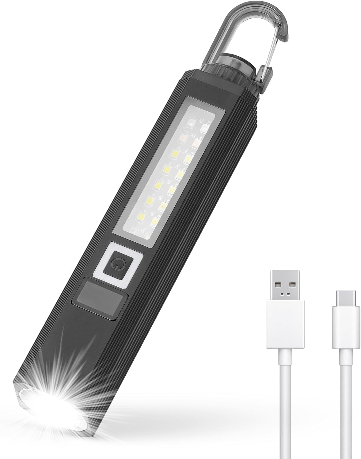 Super Bright Rechargeable LED Flashlight and Work Light - 9 Modes ...