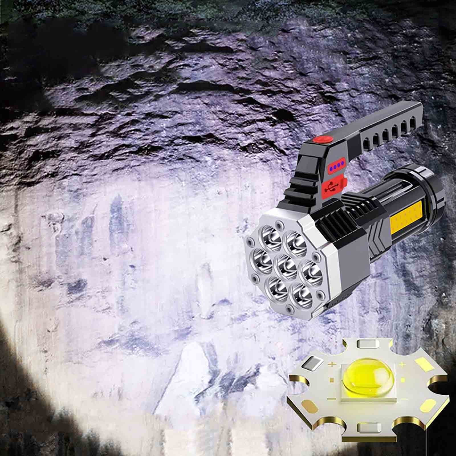 Super Bright Rechargeable Searchlight, High-power LED Beam, Portable ...