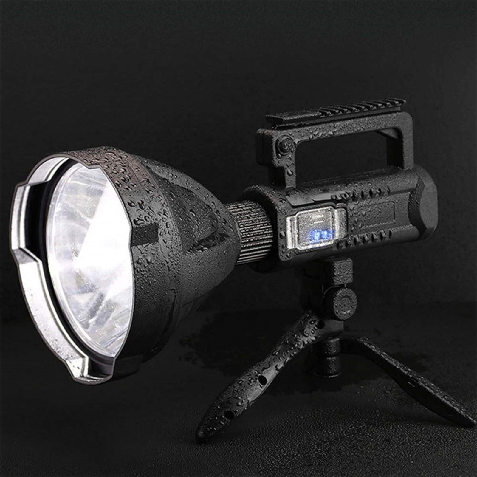 Super Bright Rechargeable Spotlight Handheld Flashlight 4 Modes High ...