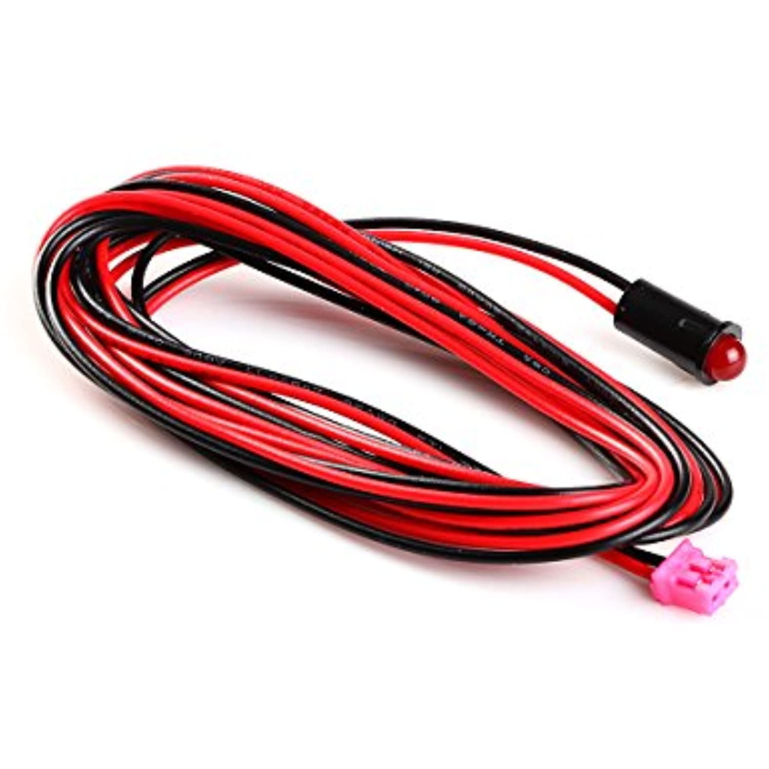 Super Bright Red LED 3 Volt with 60" Leads and Plug fits Various car ...