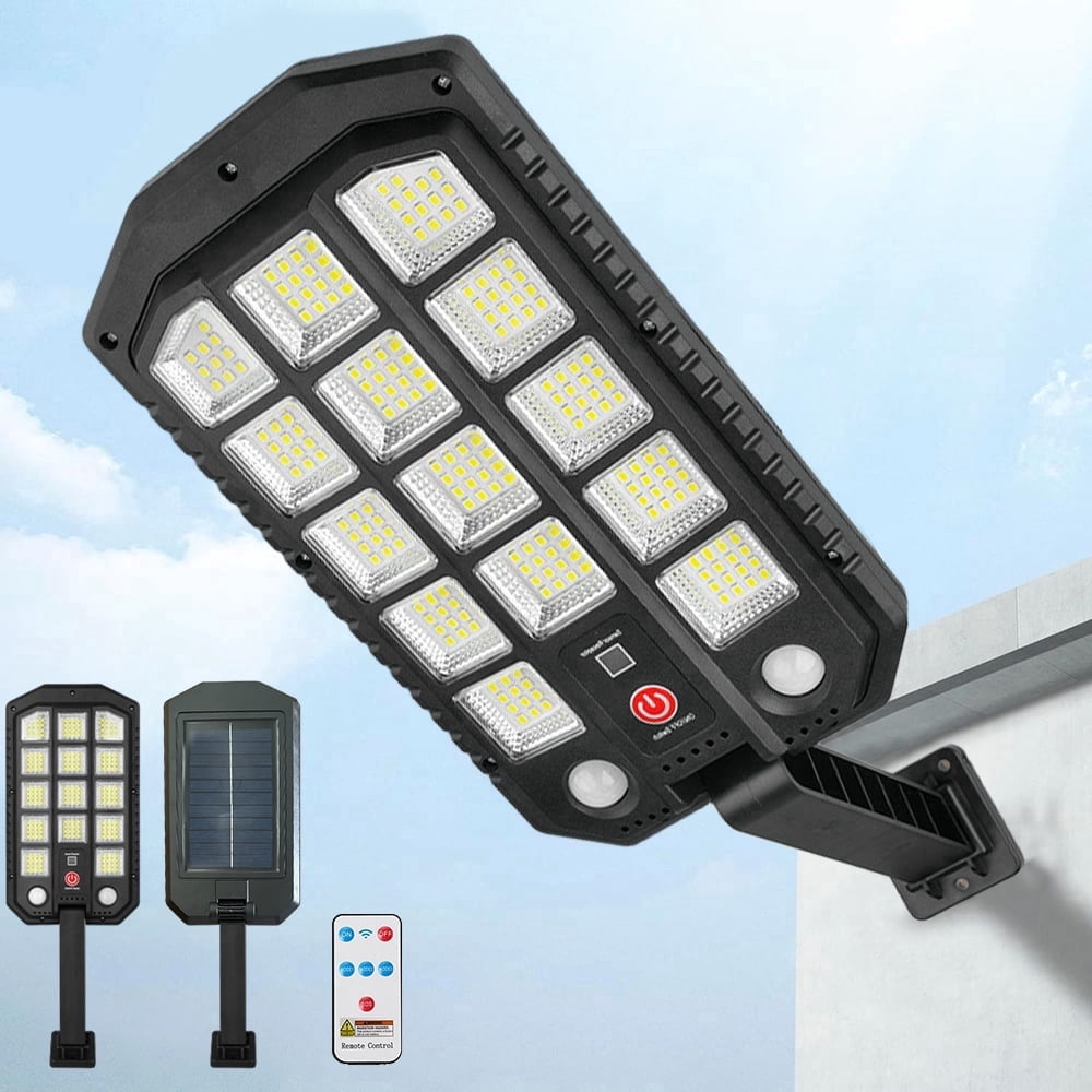 Super Bright Solar Street Lights, 5500LM Motion Sensor Solar Outdoor ...