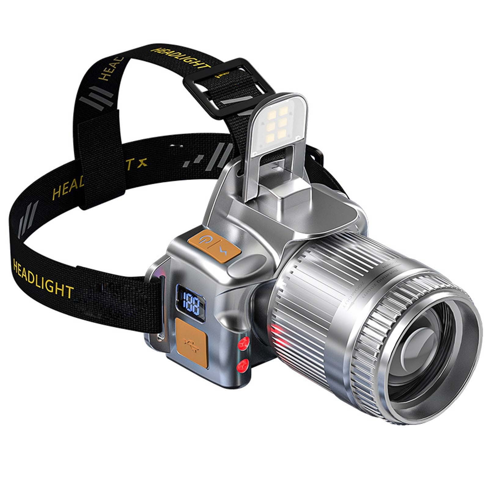 Super Bright Telescopic Focus Flashlight for Long Range Outdoor ...