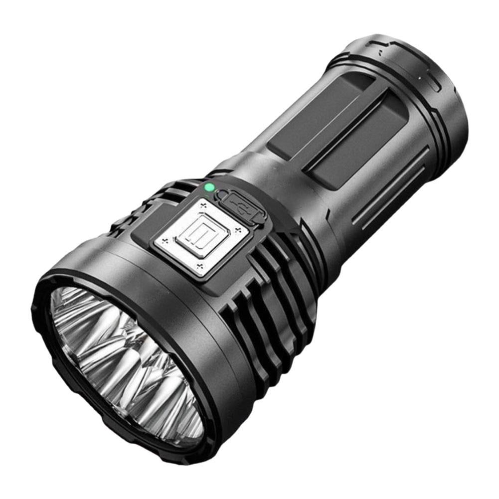 Super Bright Torch 8LED Flashlight USB Rechargeable Tactical Light E1T2 ...