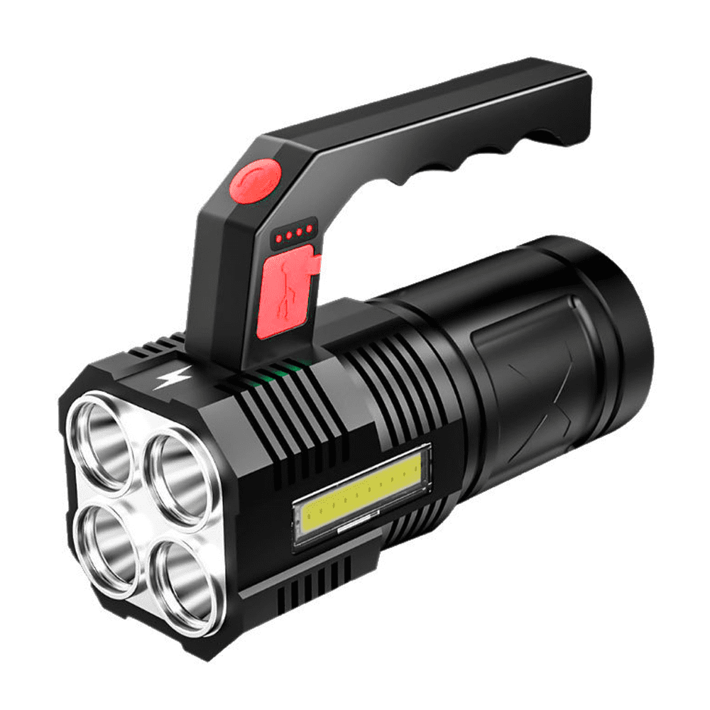 Super Bright Torch Searchlight Handheld Portable LED Spotlight USB ...